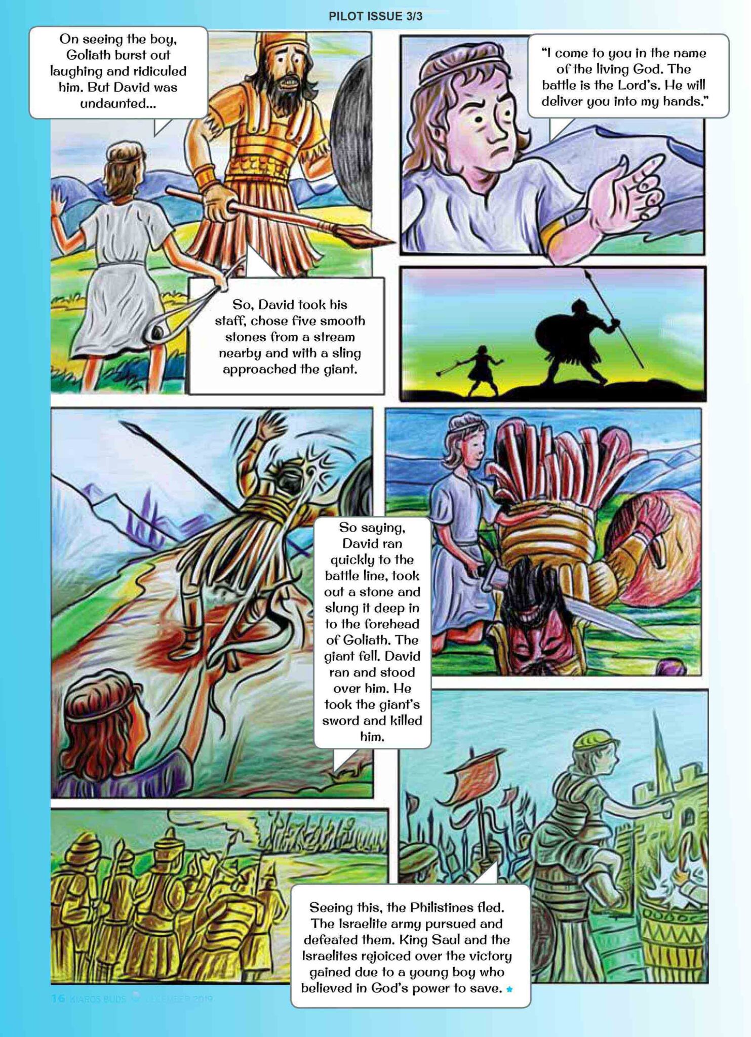 DAVID AND GOLIATH (CARTOON) - CloudCatholic.com